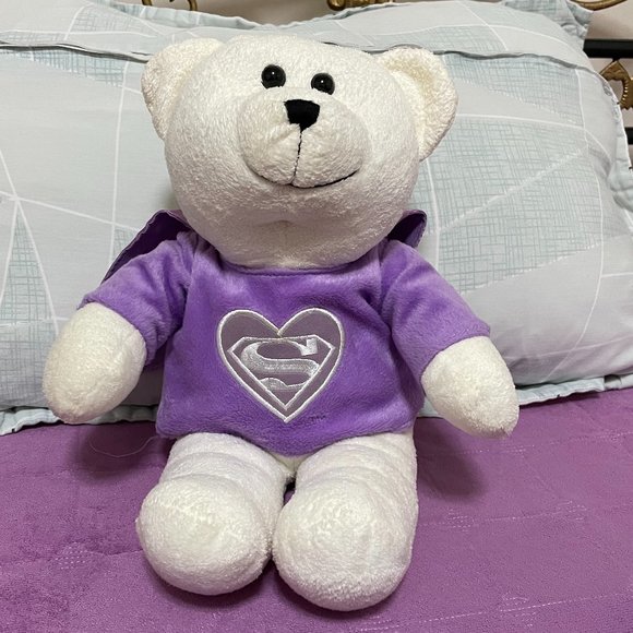 Toys | Purple Superman Teddy Bear | Poshmark